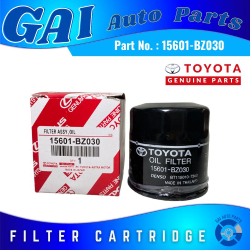 TOYOTA Oil Filter for Wigo/Avanza 2012-2018 (15601-BZ030) Genuine Parts ...