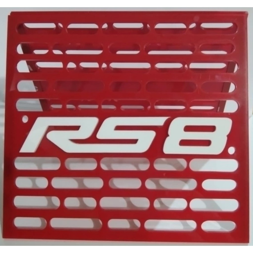 RADIATOR COVER (RS8 RED ACRYLIC) (HONDA CLICK, PCX. ADV. AIRBLADE ...