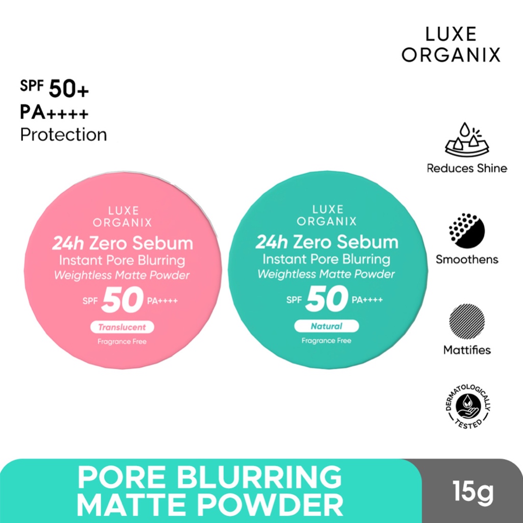 LUXE ORGANIX 24H Zero Sebum Instant Pore Blurring Weightless Matte ...