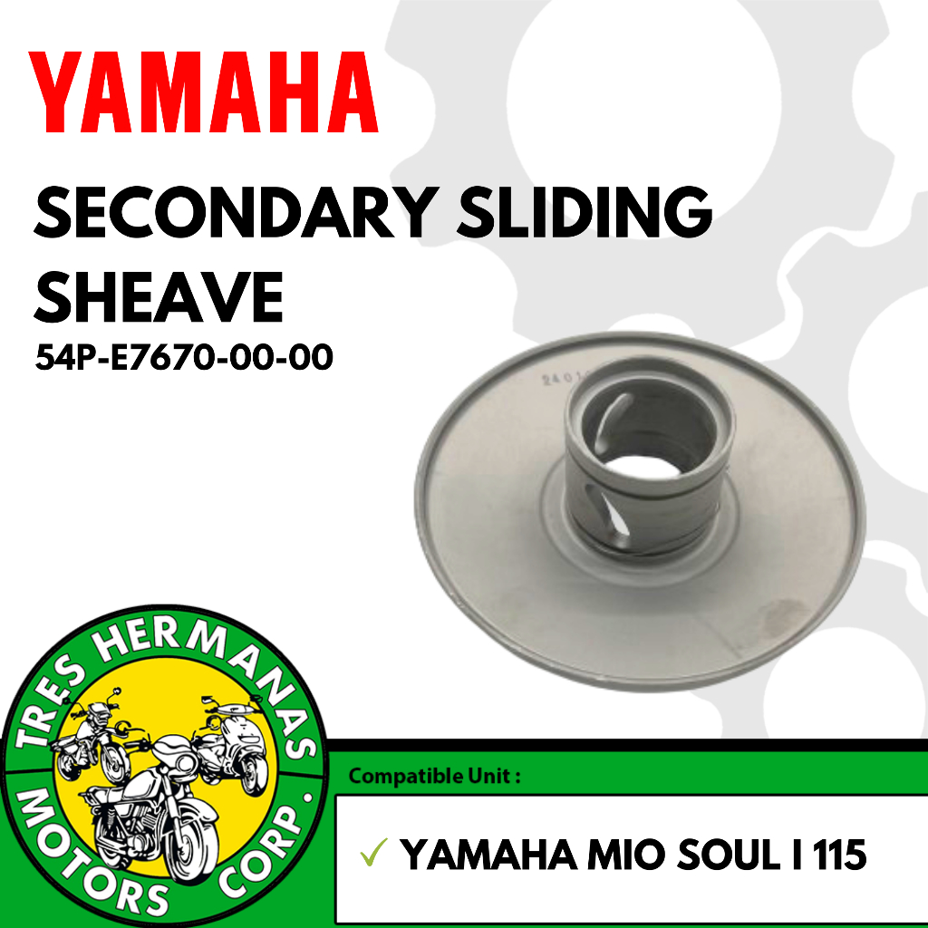 SECONDARY SLIDING SHEAVE FOR YAMAHA MOTORCYCLE : MIO SOUL I 115 ( 54P ...