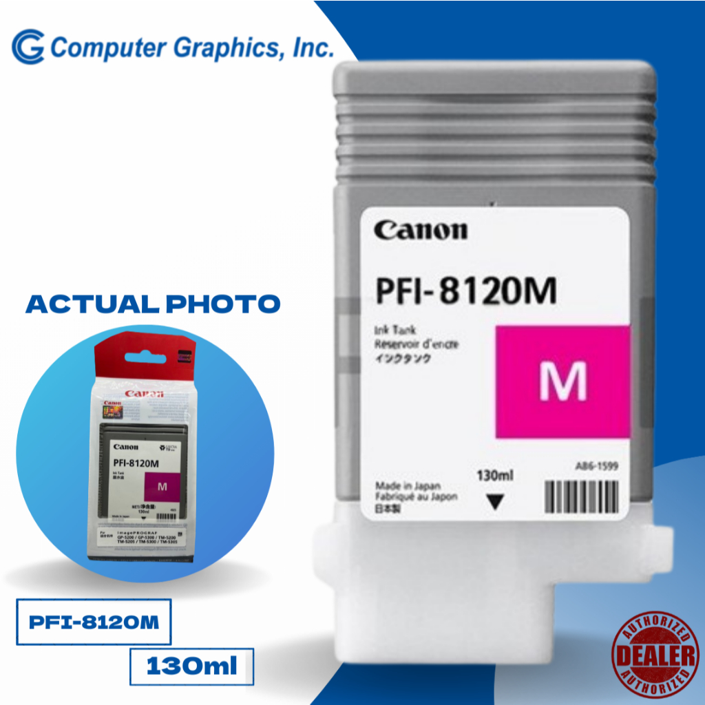 Canon TM5200 TM5205 TM5300 MAGENTA 130ML PFI8120 | Shopee Philippines