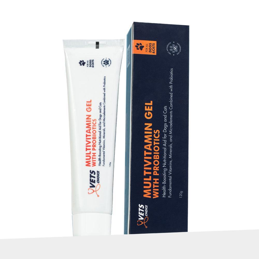 Vets Choice Multivitamin Gel with Probiotics for Dogs and Cats 120g ...