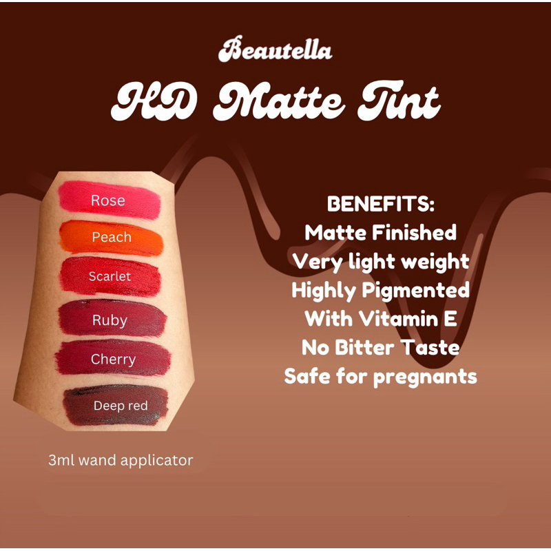 HD Matte Tint (Beautella) | Shopee Philippines