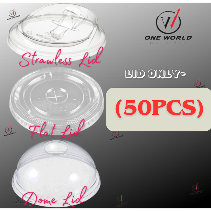 *fs LID ONLY for plastic cups 95mm (50PCS) | Shopee Philippines