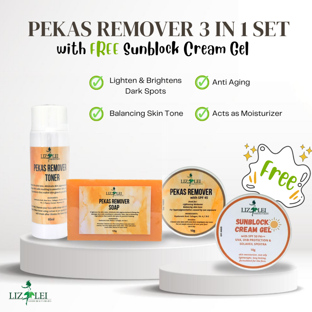Pekas Remover for Melasma, freckles whitening, anti Aging 3 in 1 safe ...