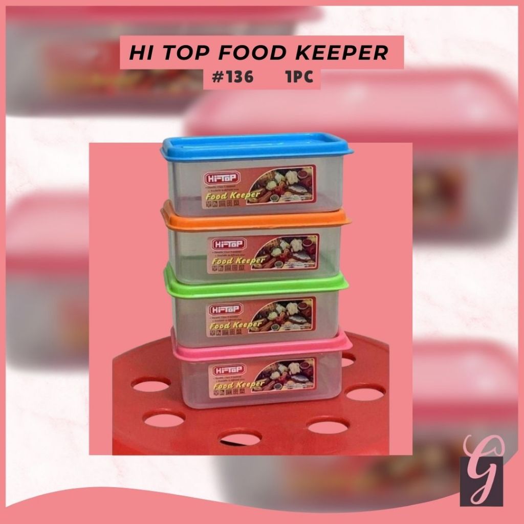 GG | 1pc HI-TOP FOOD KEEPER #136 & #135 (Food Container Medicine ...