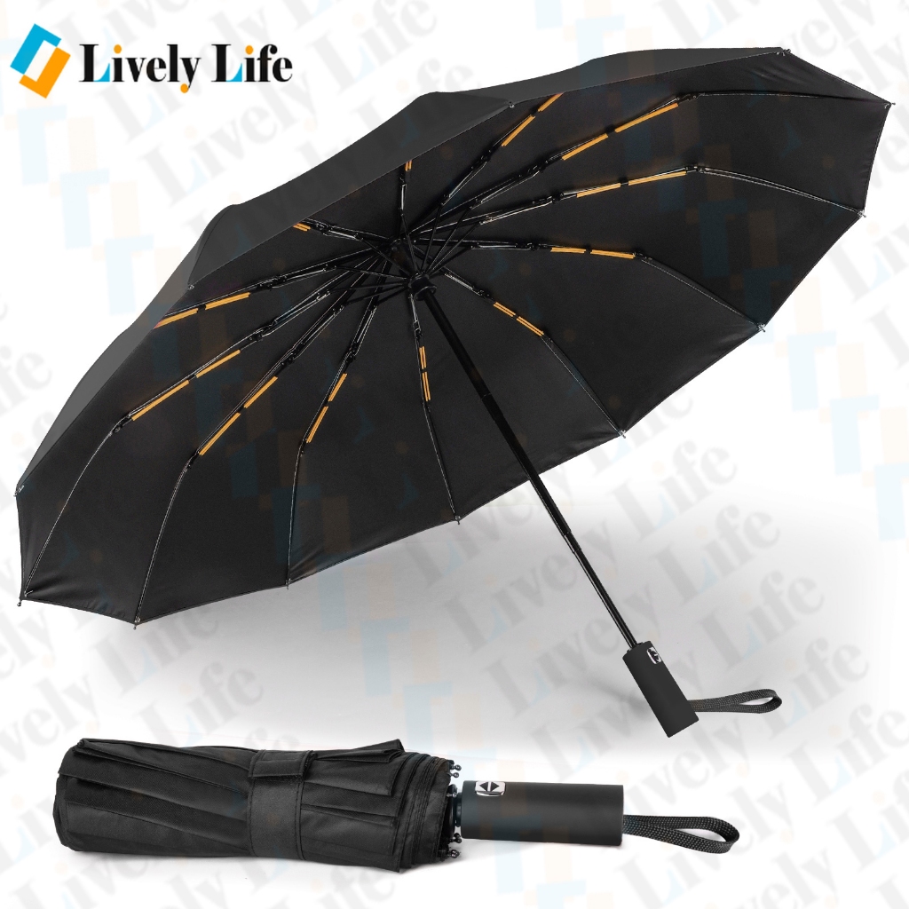 High-Quality 60 Ribs Automatic Umbrella Storm Resistant Large Umbrella ...