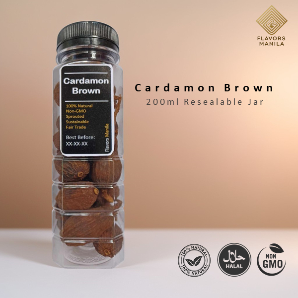 Cardamon Brown in 200ml Resealable Jar- Fresh Sealed In Flavor | Shopee ...