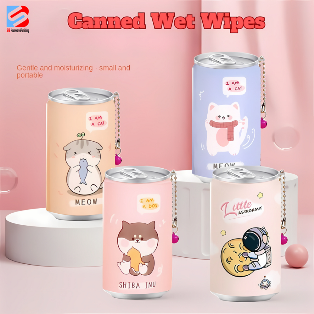 Susan1188 Wet Wipes In Cute Reusable Tin for Travelling Baby wipes ...