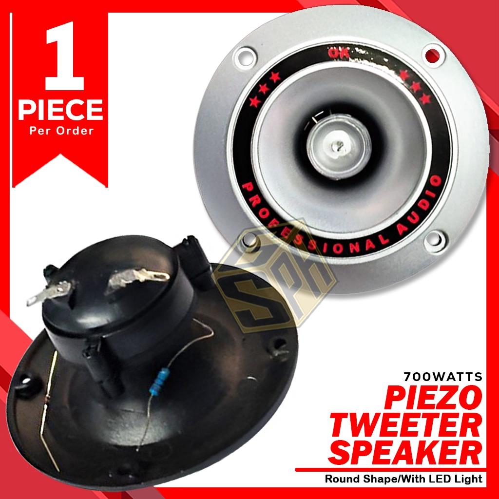 700W Piezo Tweeter Round With LED Piezoelectric Audio Speaker Tweeter ...