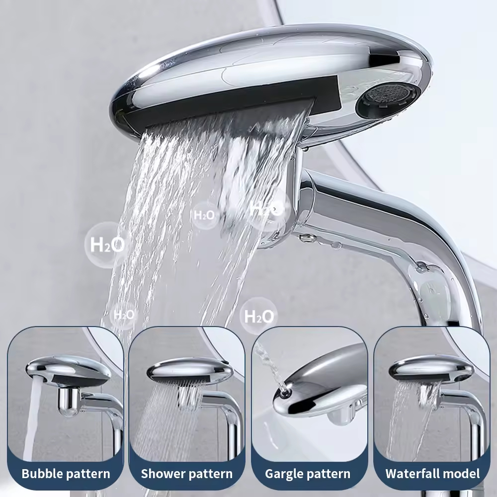 4In1 Waterfall Faucet 360° Rotation Multi functional Faucet UFO Faucet ...