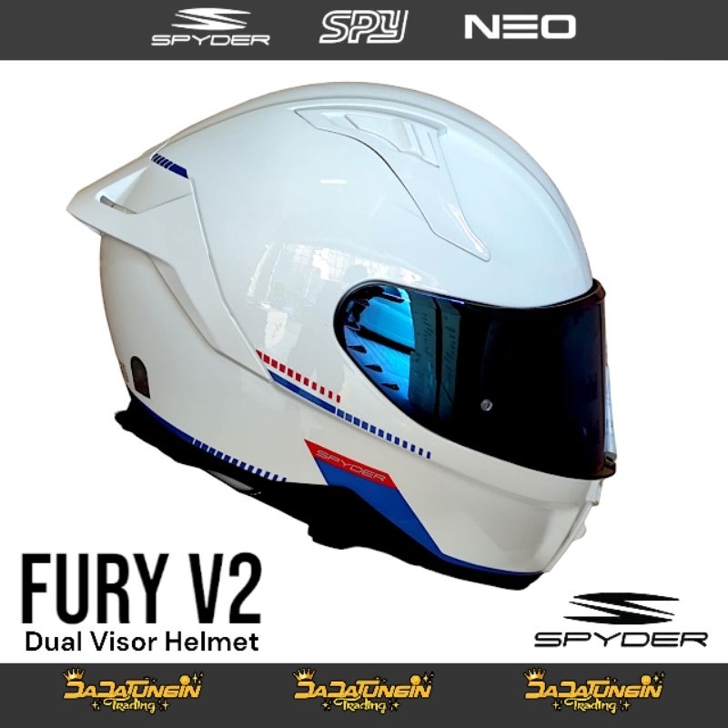 SPYDER Fury Dual Visor Helmet | Shopee Philippines