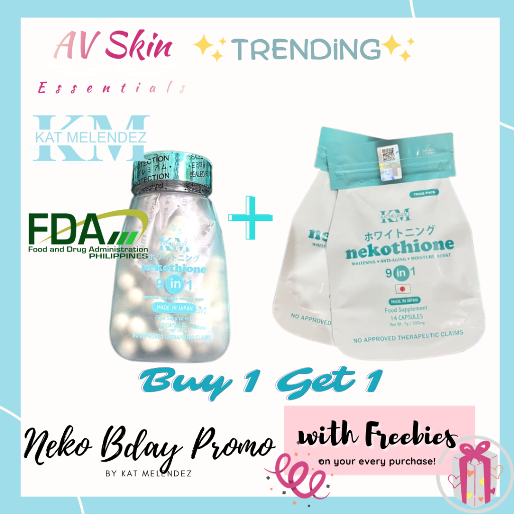 BUY 1 TAKE 1 Nekothione 9 in 1 Glutathione Made in Japan [Whitening ...