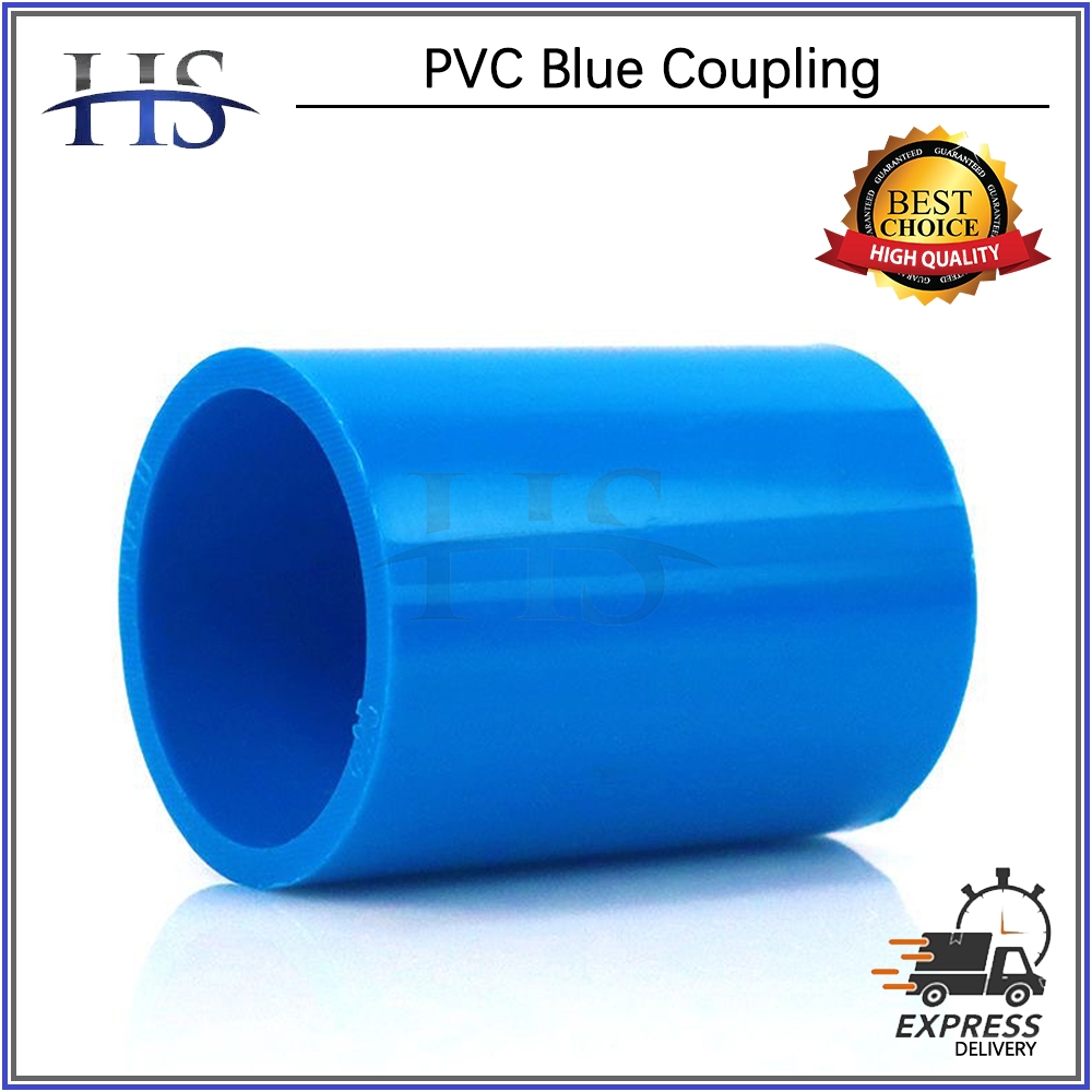 PVC Blue Water Fittings Coupling 1/2" 3/4'' 1'' | Shopee Philippines