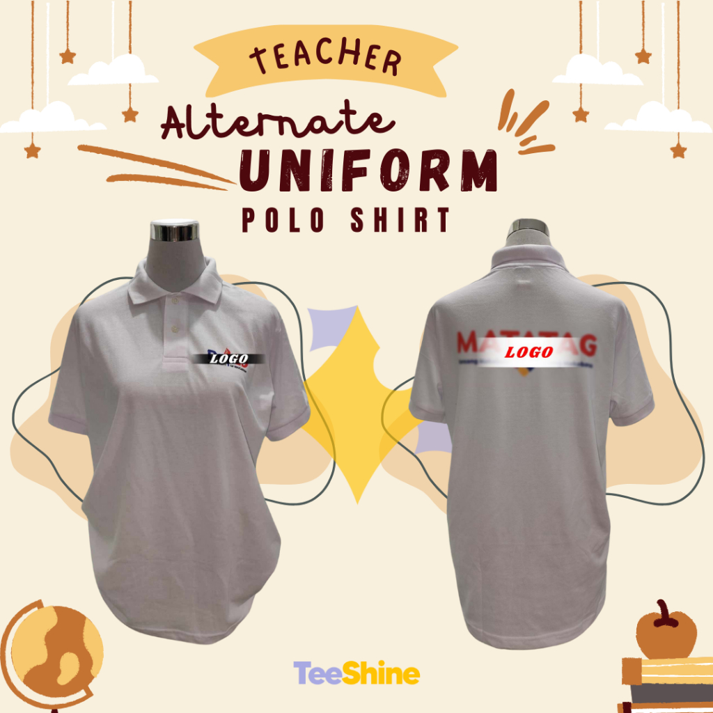 Matatag Alternate Uniforms (WHITE & COLORED) | Cotton Polo Shirt ...