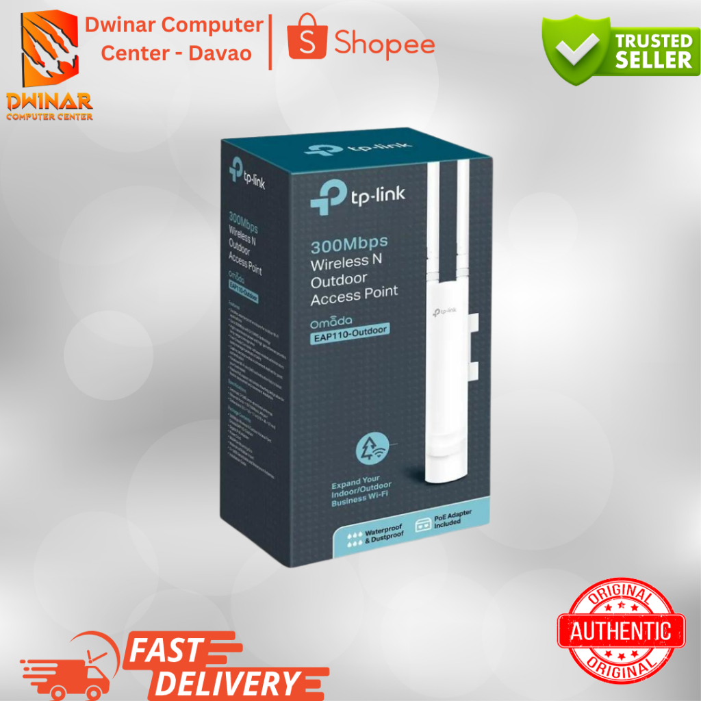 TP-LINK EAP 110 300MBPS WIRELESS N OUTDOOR ACCESS POINT | Shopee ...