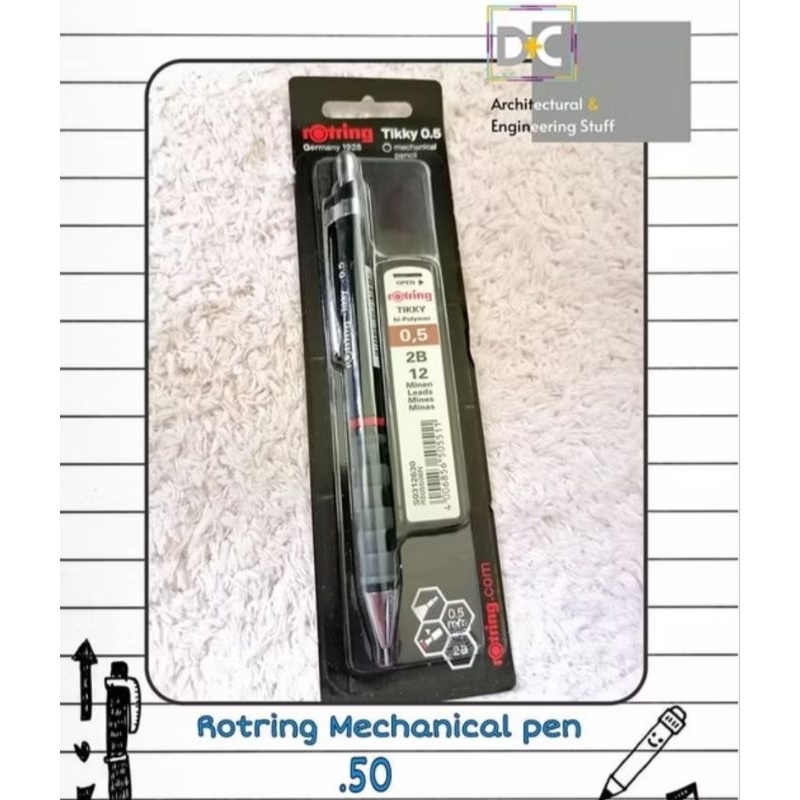 ROTRING MECHANICAL PEN WITH LED SET (0.5MM) | Shopee Philippines