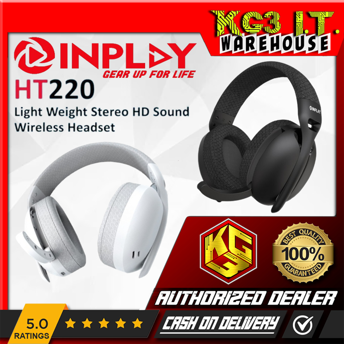 Inplay Headset Headphones HT220 Light Weight Stereo HD Sound Wireless ...