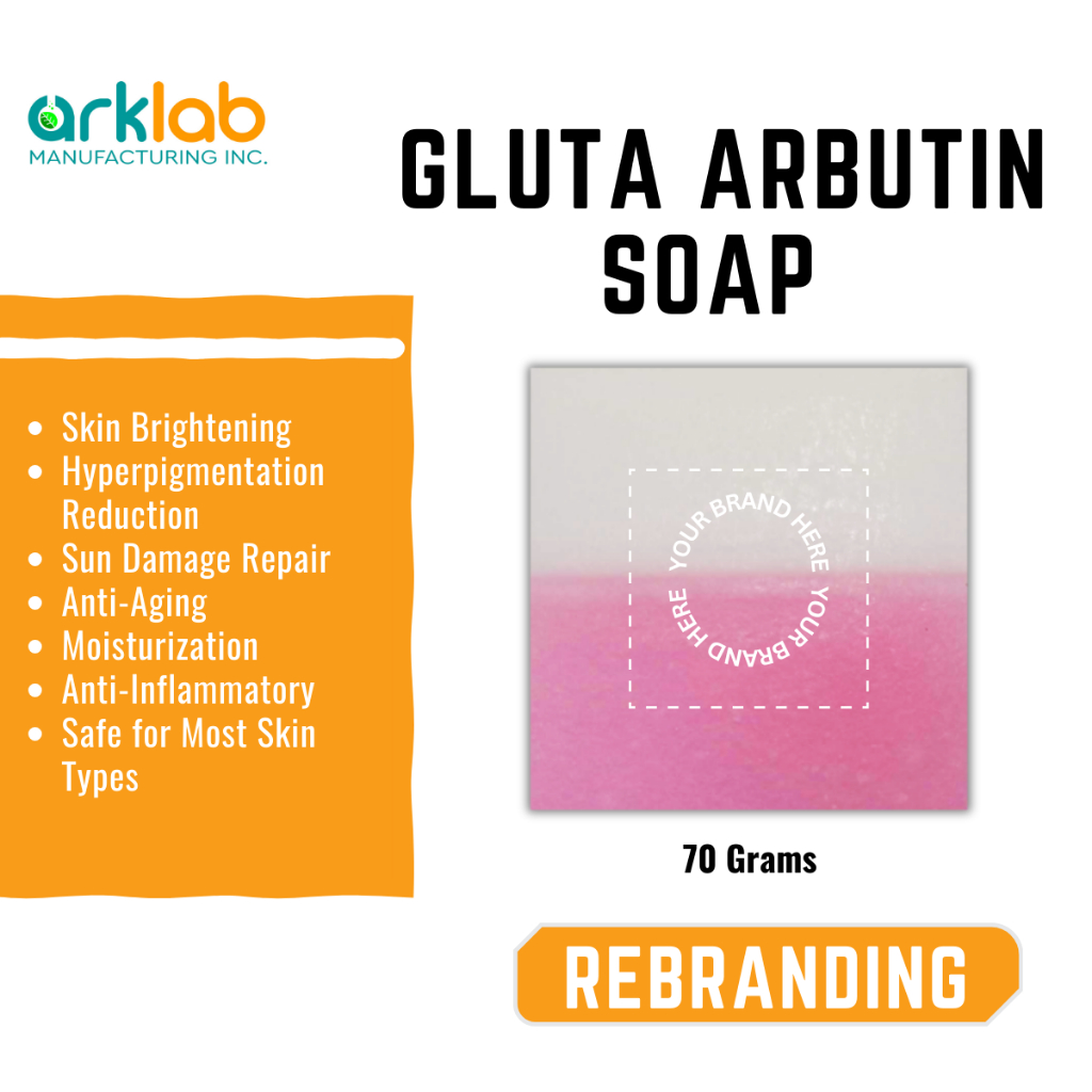 Arklab Gluta Arbutin Soap 70grams for Rebranding | Shopee Philippines