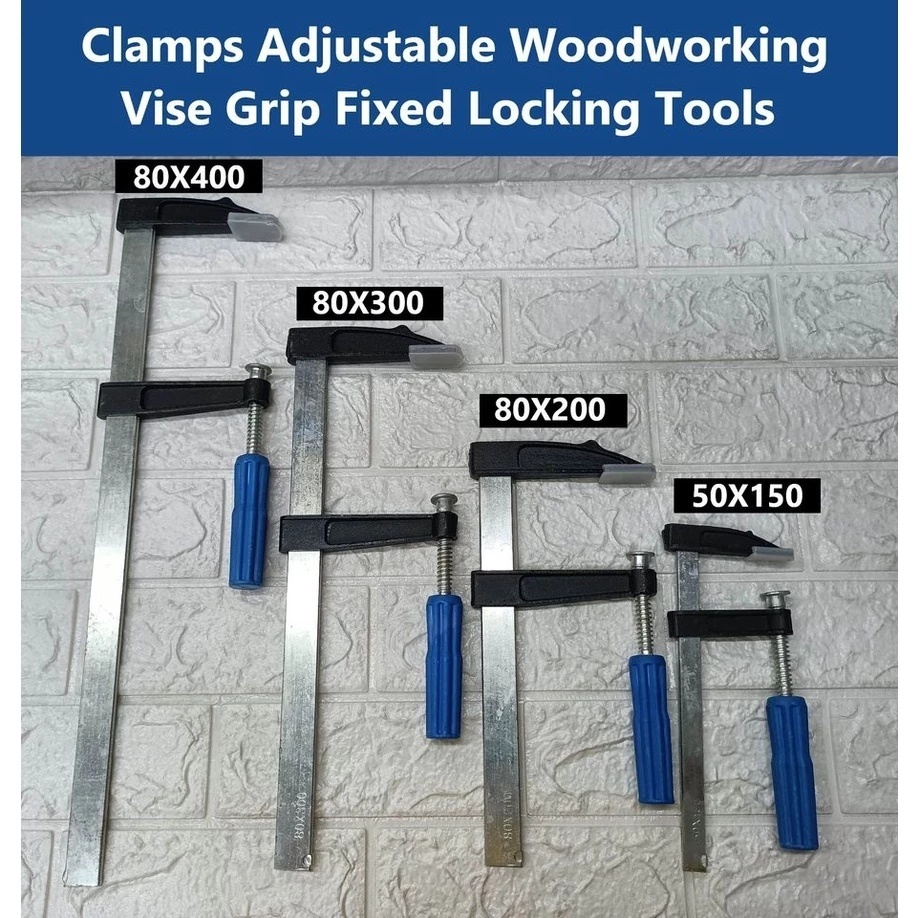 Adjustable Heavy Duty Steel F-type Woodworking Bar Clip Clamp 15CM 20CM ...