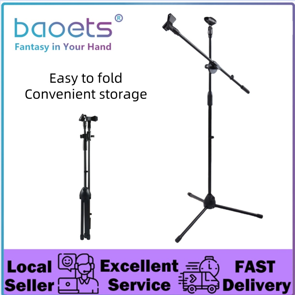 Adjustable Height Mic Stand for Dynamic Vintage microphone Portable ...