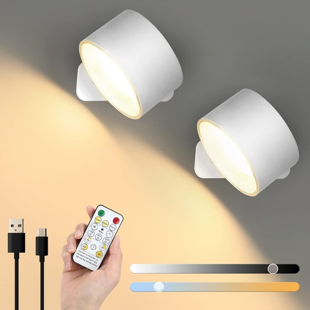 LED Wall Light Touch & Remote Control For Bedroom Reading Study room ...