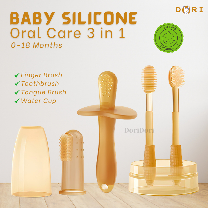 DORI Baby Teeth Cleaner Tongue Cleaning Oral Care with Water Cup for ...