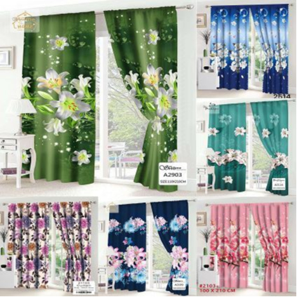 Window Curtain Decoration WITHOUT SCALLOP | Shopee Philippines