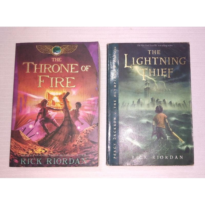 RICK RIORDAN. The Throne of Fire / The Lightning Thief | Shopee Philippines