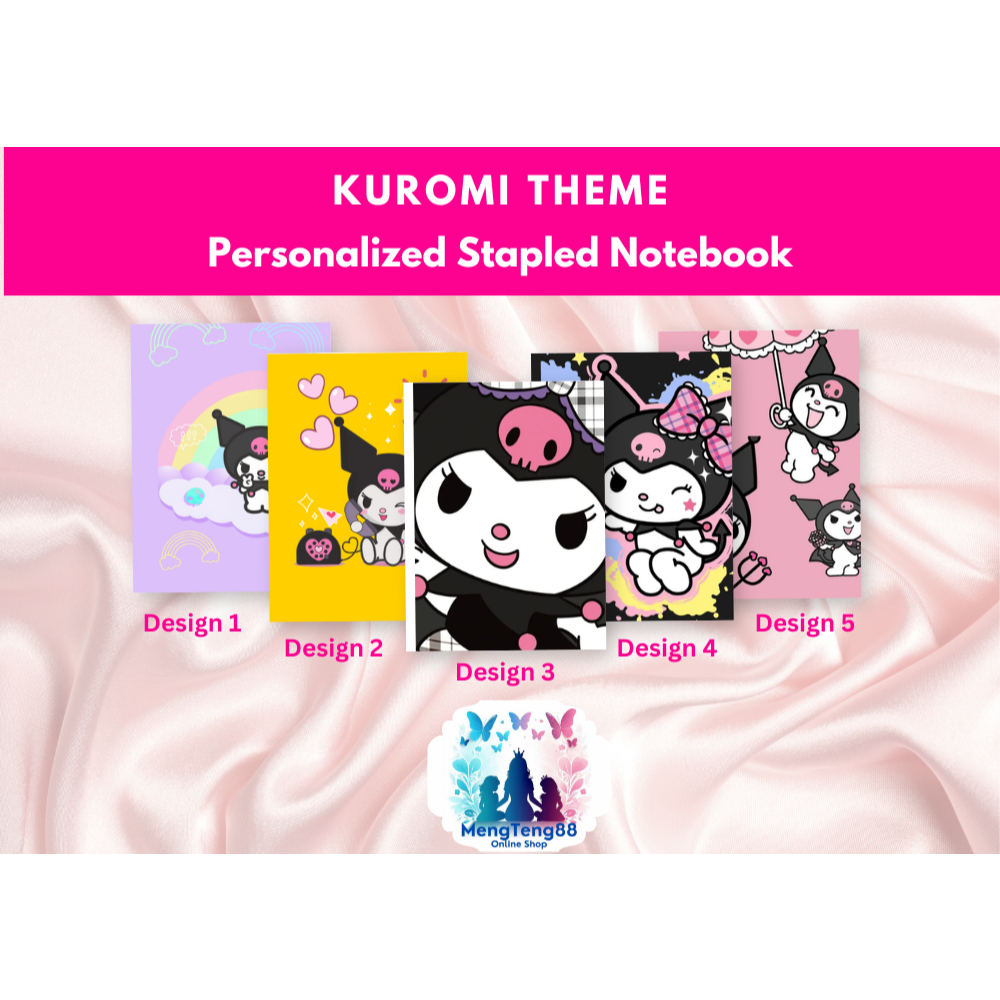 Kuromi Theme Stapled Notebook A5 (Personalized) | Shopee Philippines