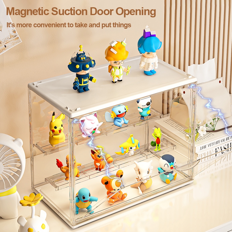 Popmart Storage Acrylic Display Case Boxes Transparent Organizer ...