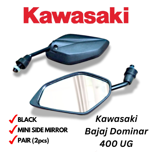 Kawasaki Bajaj Dominar 400 UG Side Mirror Genuine Parts Short Stem ...
