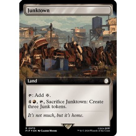 Junktown (Extended Art) (Surge Foil) - Universes Beyond: Fallout (PIP) MTG | Shopee Philippines