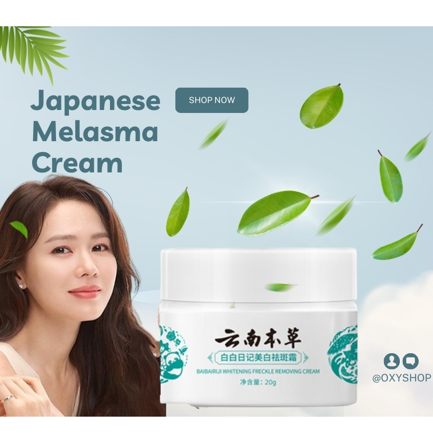 Japanese Melasma Cream Yunnan Herbal Whitening Freckle Cream Japanese ...