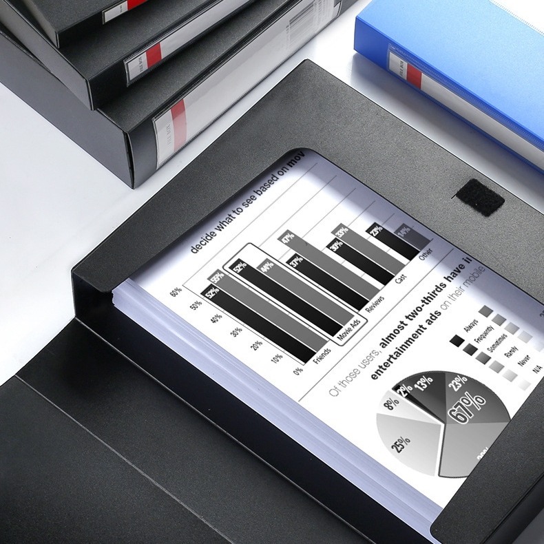 Document Box File Organizer Long Size File Box Paper Document Organizer ...