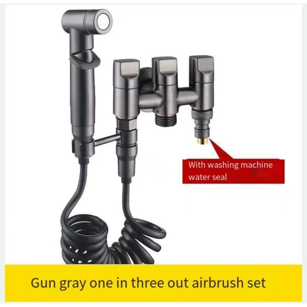 1 in 3 Out Faucet Dual Control Valve with Bidet Washing Machine Tap Two ...