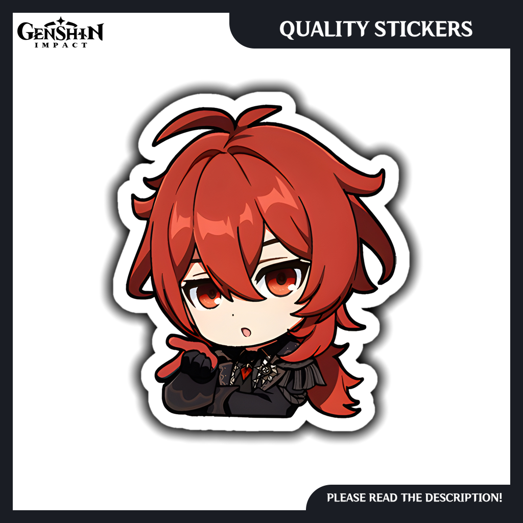 Diluc - Genshin Impact Emoji Stickers | Shopee Philippines