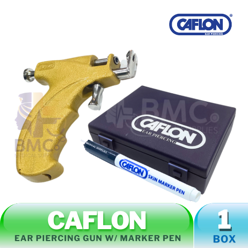 Caflon Ear Piercing Gun with Marker Pen and Hard Case Box | Shopee ...