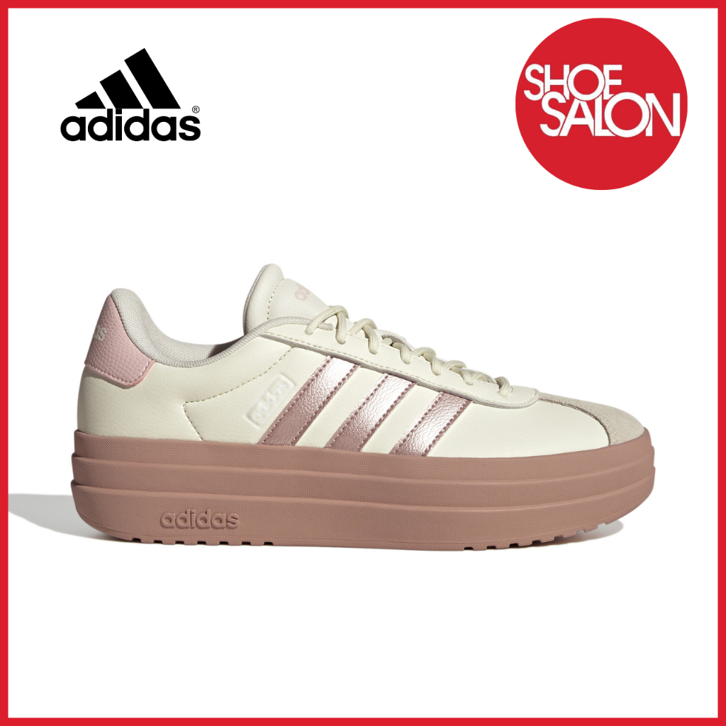 SHOE SALON Adidas VL Court Bold Women's Shoes Ivory/Sandy Pink/ IH3080 ...