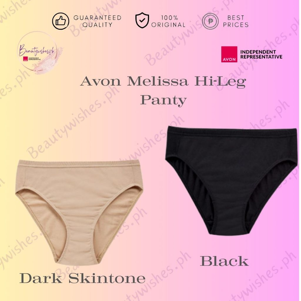 Avon Melissa Hi-Leg panty Dark skin tone and Black | Shopee Philippines