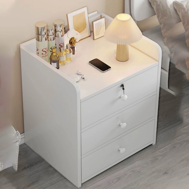 Finelife Nordic Modern Wooden Bedside Table Nightstand Side Table ...