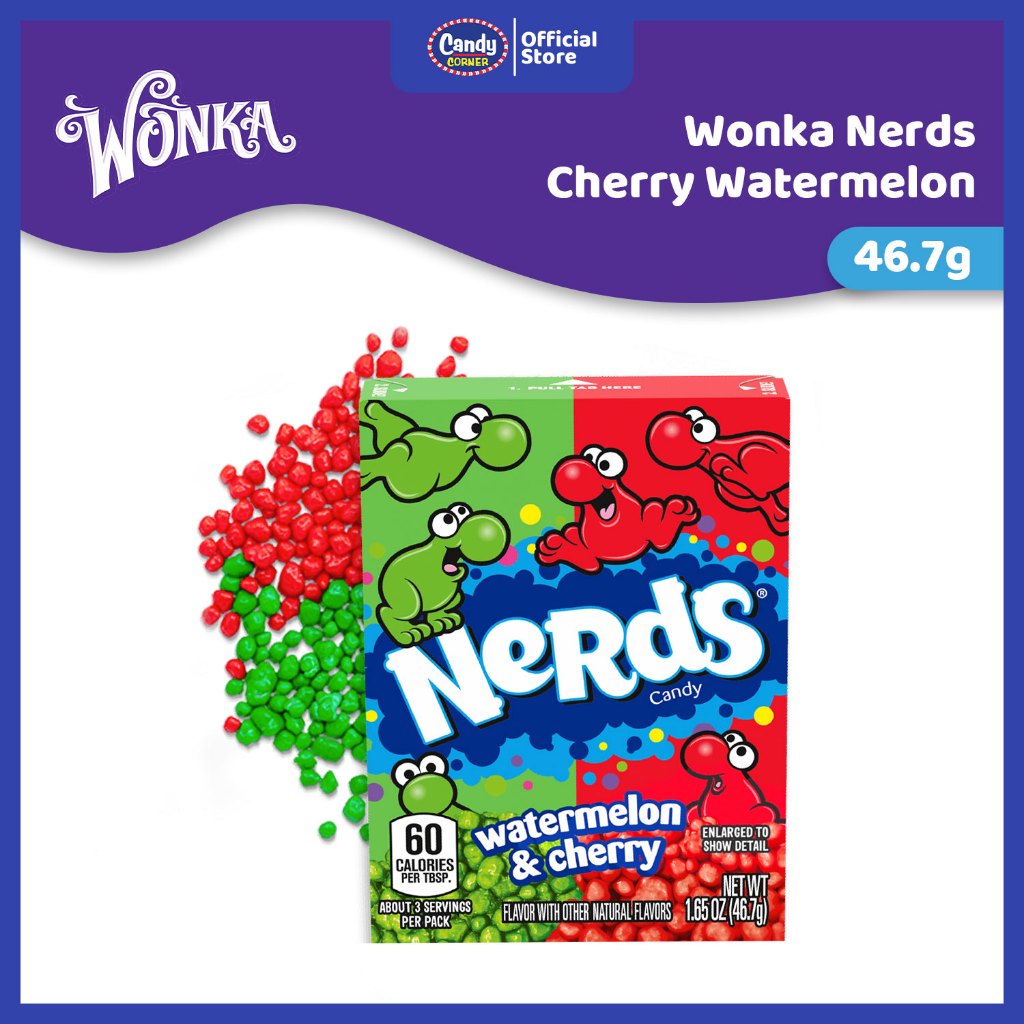 Wonka Nerds Wild Cherry Watermelon Hard Candy 46.7g | Shopee Philippines
