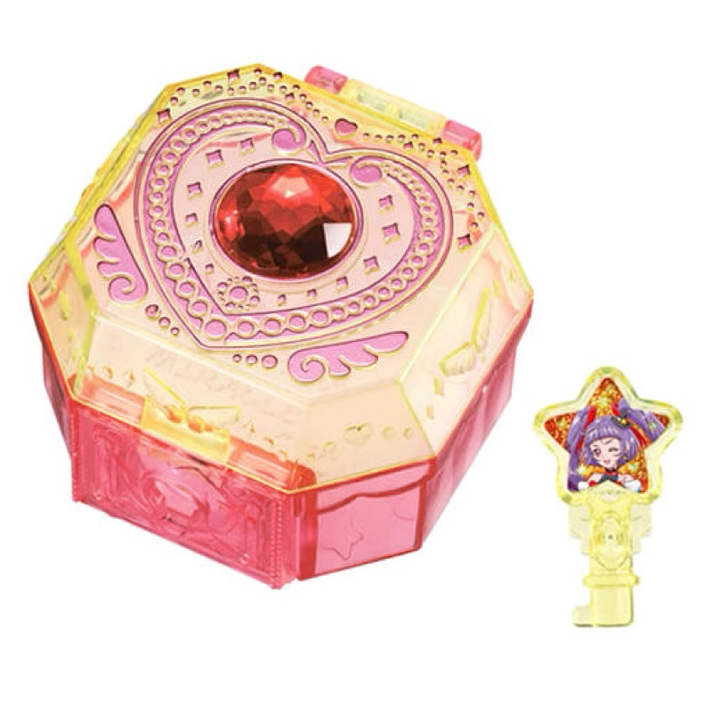PreCure Secret Jewelry Box Collectible by Bandai x Stone Ruby Star Key ...