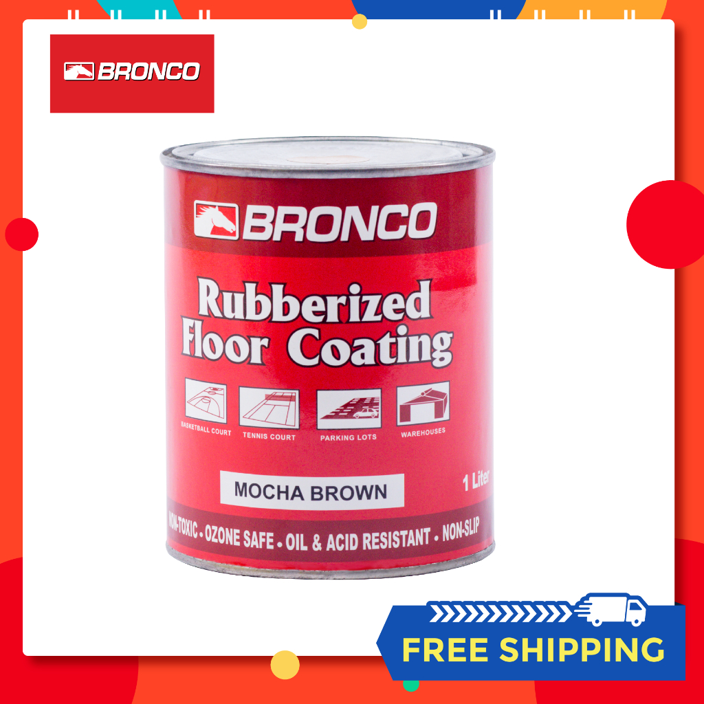 BRONCO RUBBERIZED FLOOR COATING - 1L, 4L | Shopee Philippines