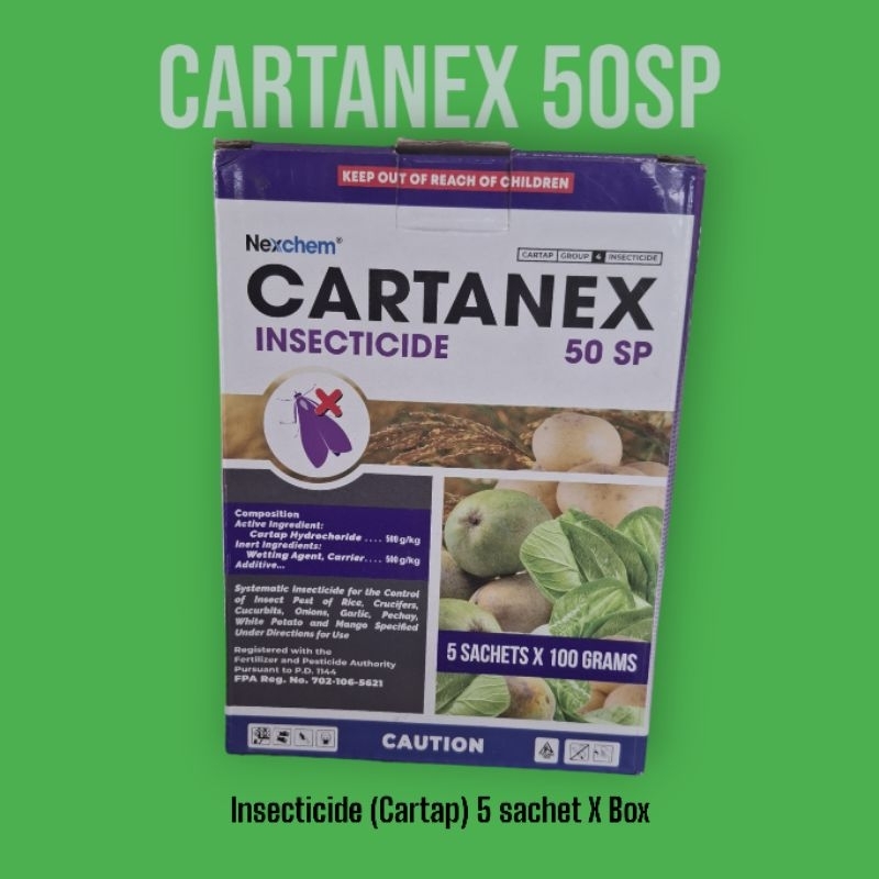 CARTANEX 50SP (Cartap) Insecticide 1 box(5 Sachet) by Nexchem | Shopee ...