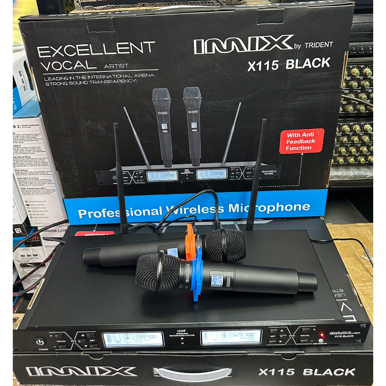Imix by Trident UHF X115 (BLACK) with anti feedback function ...