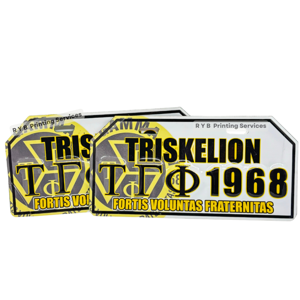 Tau Gamma Phi Plate TGP Triskelion Decorative Plate Only Digital Print ...