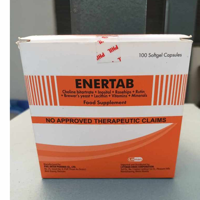 Enertab Choline+Inositol+Rosehips+Rufin+Brewer's yeast+Lecithin ...