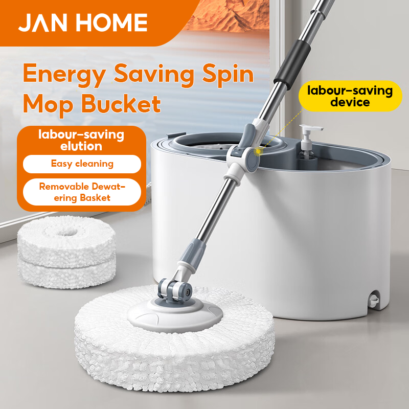 Jiajie Youpin Mop No Hand Wash Effortless Rotating Mop Self Wash Spin ...
