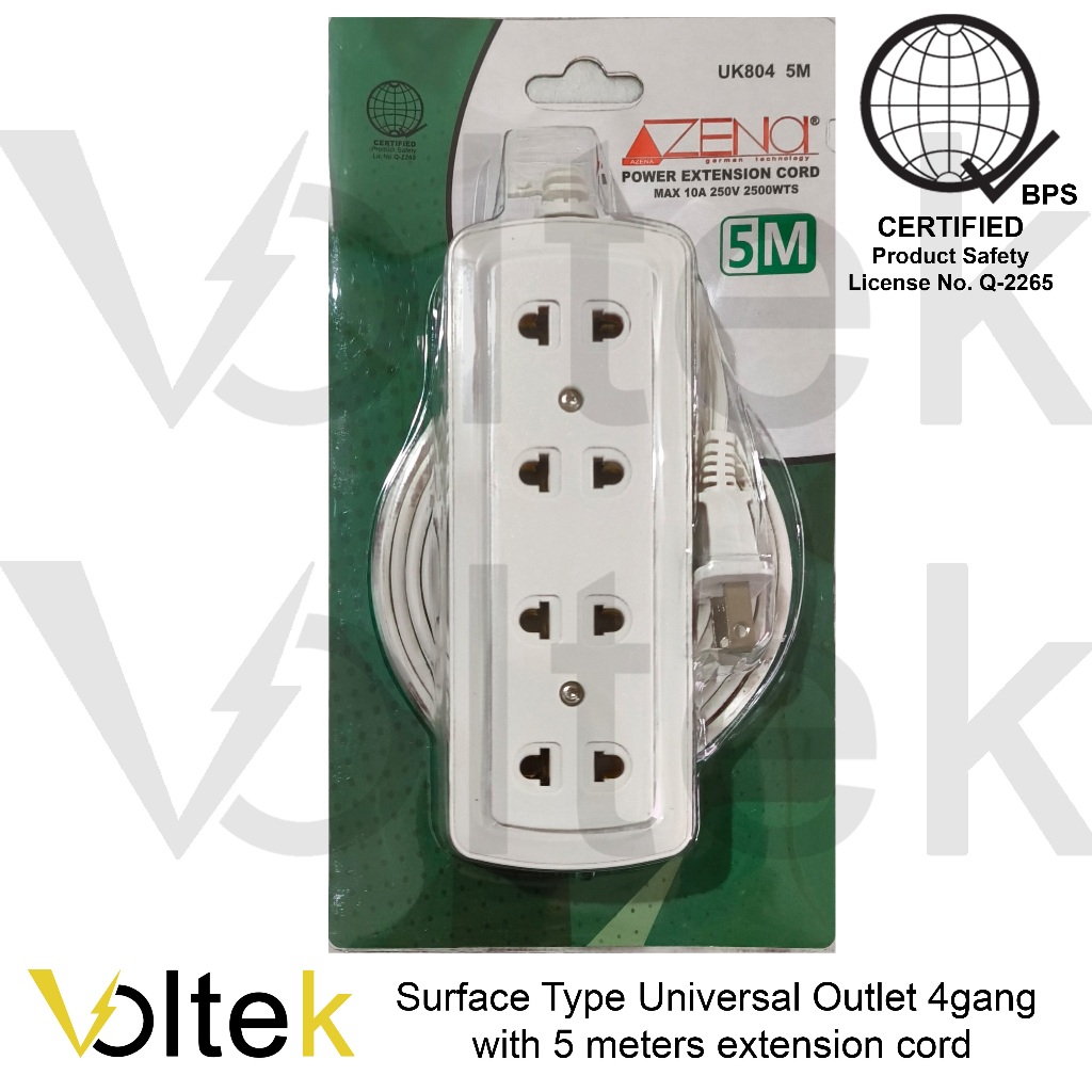 Azena Surface Type Universal Outlet double triple quadruple outlet 2, 3 ...